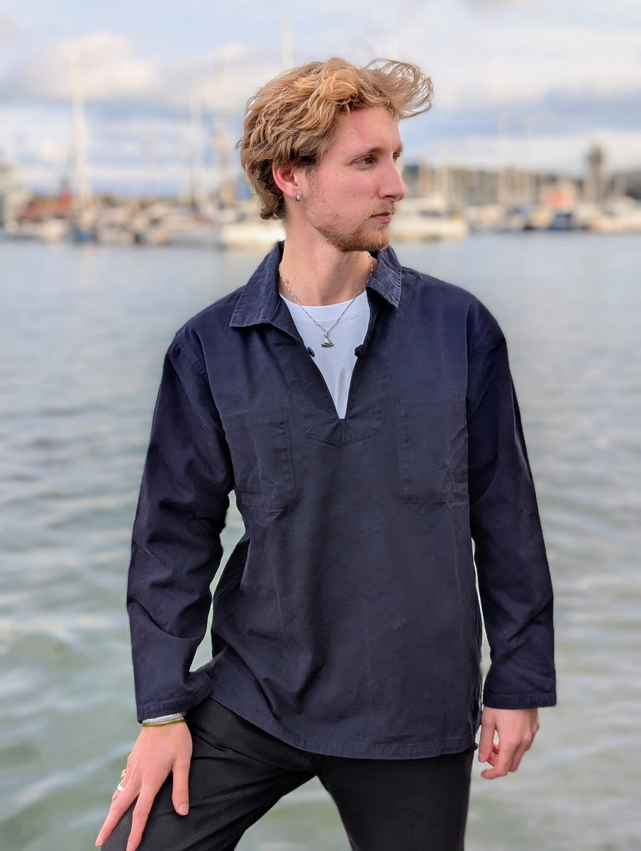 Mousqueton Cachou Fisherman's Breton Smock - Wind & Showerproof ...